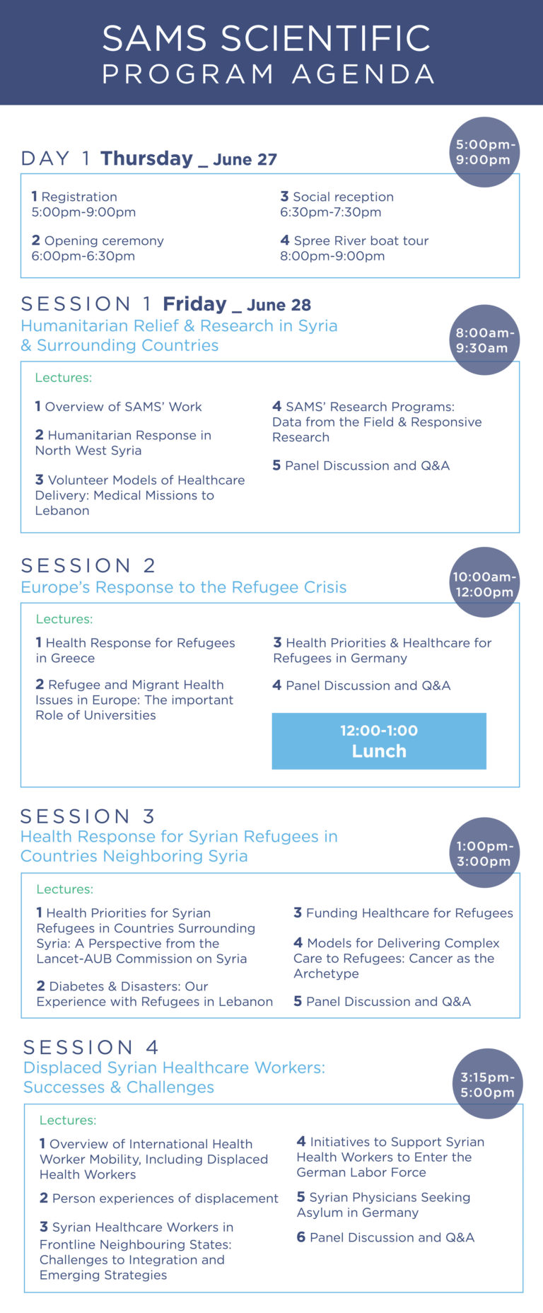 Scientific Program Agenda - SAMS Society
